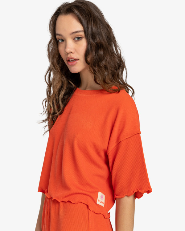 Beautiful Morning Haut Crop Top Ample Pour Femme Billabong Beautiful Morning Haut Crop Top Ample Pour Femme Billabong