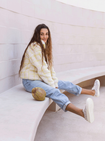 Bonfires On The Beach - Felpa in sherpa da Donna | Roxy