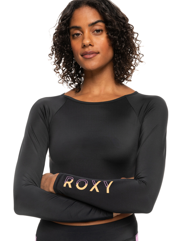 Roxy Fitness Colete Protector Curto De Manga Comprida Para Mulher Roxy Roxy Fitness Colete Protector Curto De Manga Comprida Para Mulher Roxy